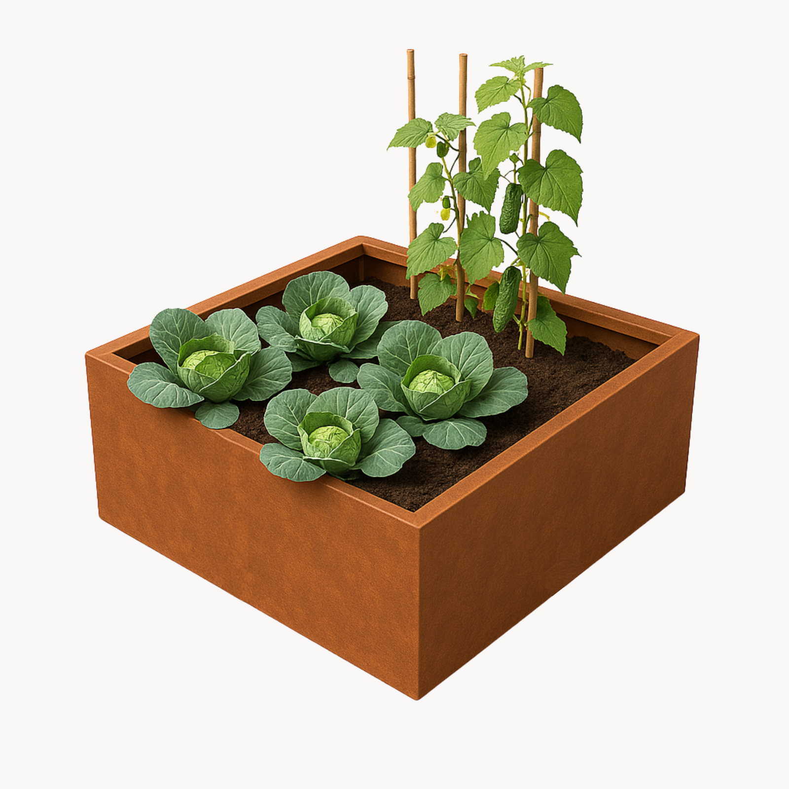 Hochbeete aus Cortenstahl – Modern & Wetterfest | GARTENSTAHL