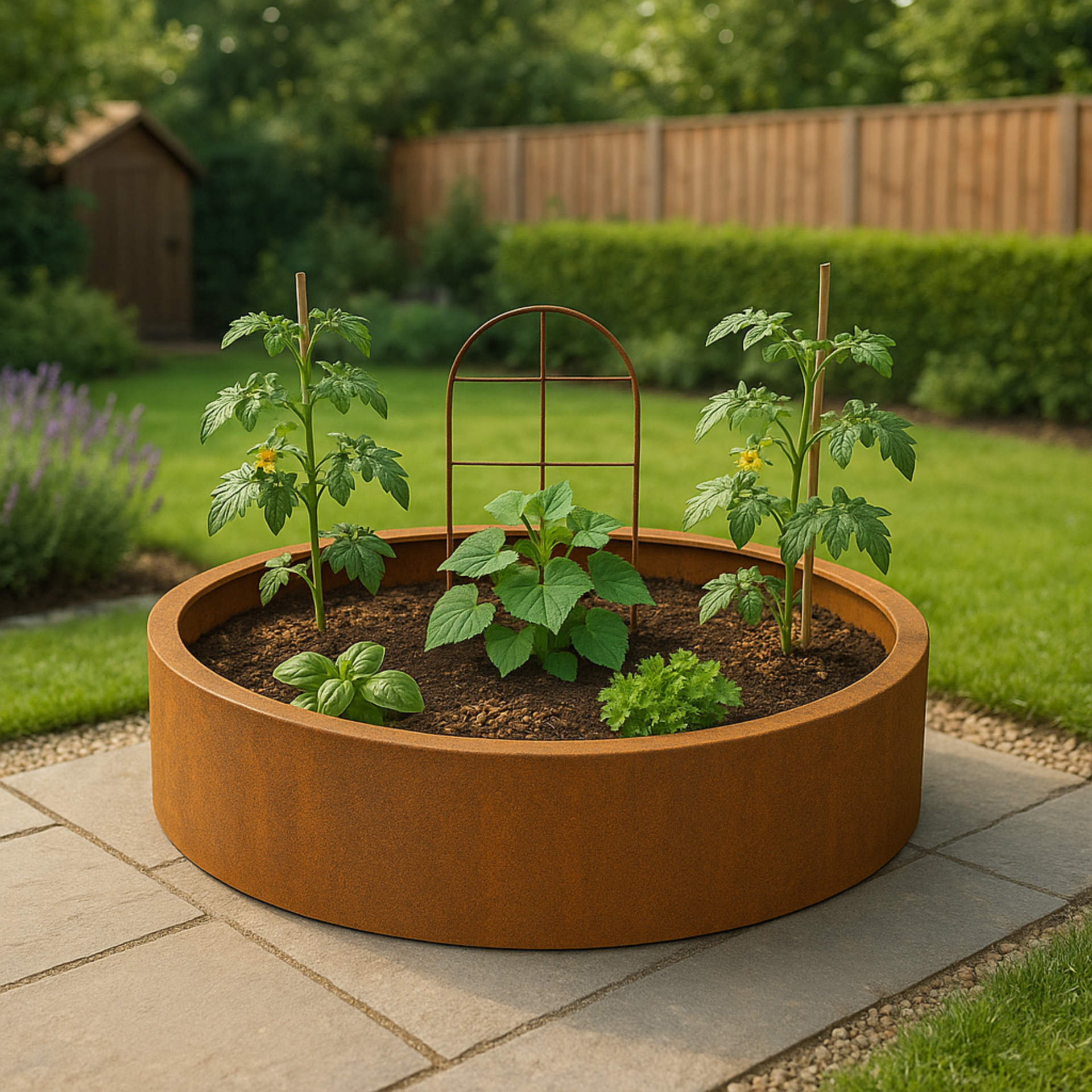 Hochbeete aus Cortenstahl – Modern & Wetterfest | GARTENSTAHL