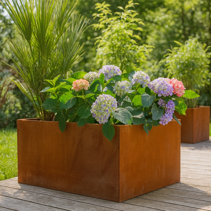 Hochbeete aus Cortenstahl – Modern & Wetterfest | GARTENSTAHL
